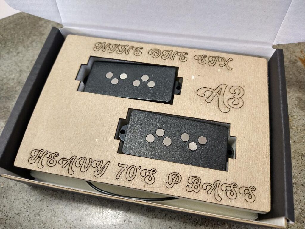 Heavy 70’s P Bass pickups – Nine One Six Pickups